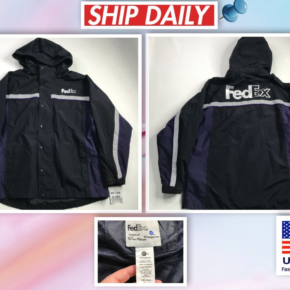 Official Fedex Stan Herman Employee Men Jacket Windbr… - Gem